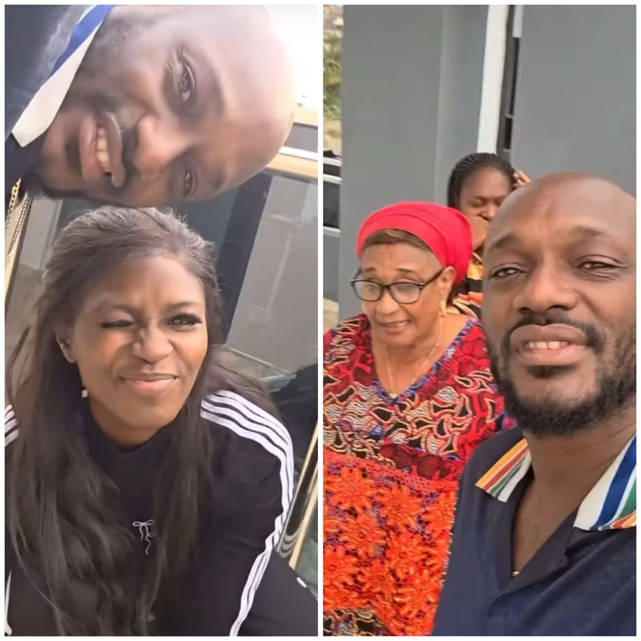 2face and his woman Natasha visit his mum (video)